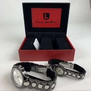 Luis Cardini | Accessories | Luis Cardini His Her Metal Link Set Of ...